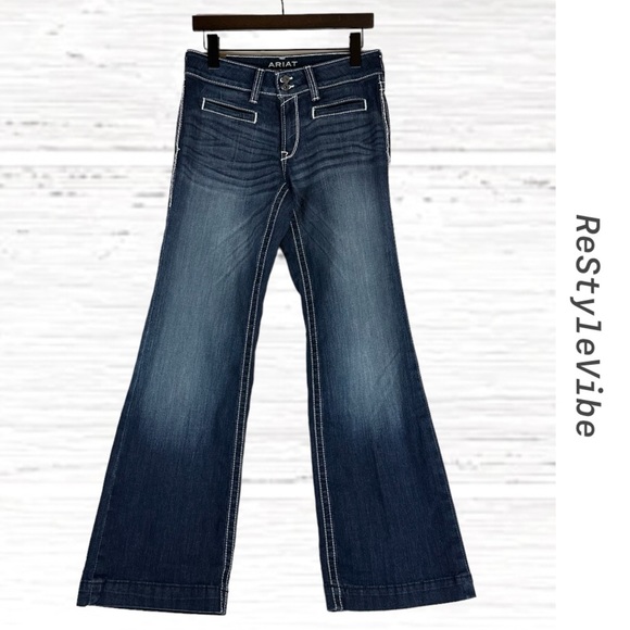 Ariat | Jeans | Ariat Womens Size 29r Denim Jeans Trouser Style Fit Stretch Mid Rise | Poshmark